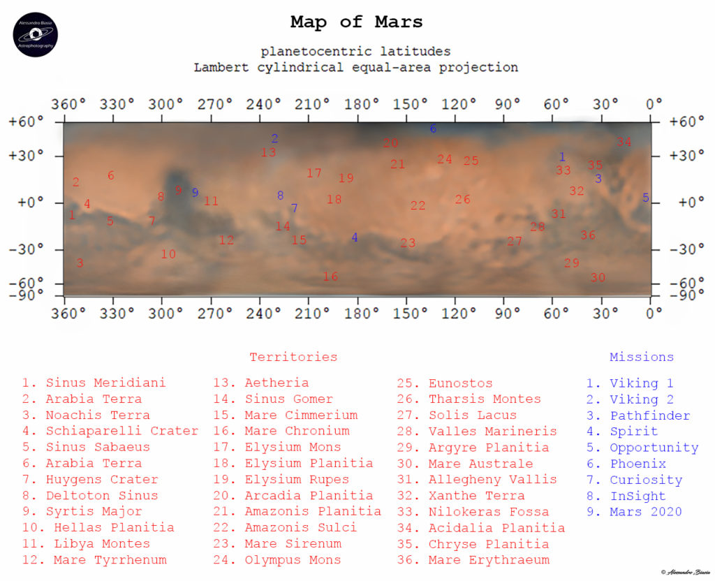 Una mappa di Marte – EduINAF